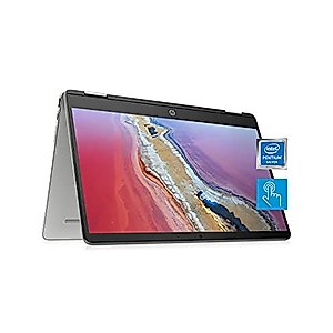 HP Chromebook x360 14a 2-in-1 Laptop, Intel Pentium Silver N5030, 4 GB RAM, 64 GB eMMC, 14” HD Micro-Edge Touchscreen, Chrome OS, 720p Webcam, Dual Speakers, Long Battery Life (14a-ca0023nr, 2021)