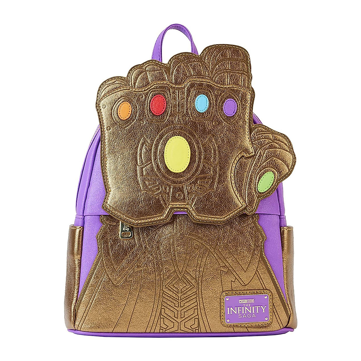 Loungefly Marvel Shine Thanos Gauntlet Mini Backpack Standard
