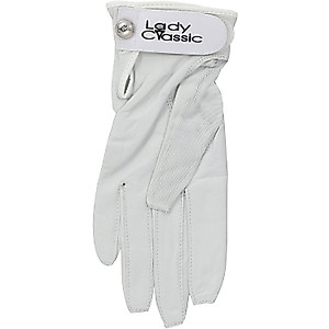 Lady Classic Solar Nail and Ring Glove, White, Small, Right Hand