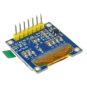 Hailege 0.96" SSD1306 SPI OLED LCD Display 128X64 OLED for 51 STM34 Arduino Raspberry Pi Yellow Blue Font