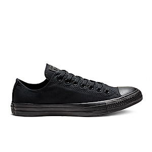 Converse Unisex Chuck Taylor Classic Colors Sneaker ,Black Monochrome, Men's 9 / Women's 11 Medium