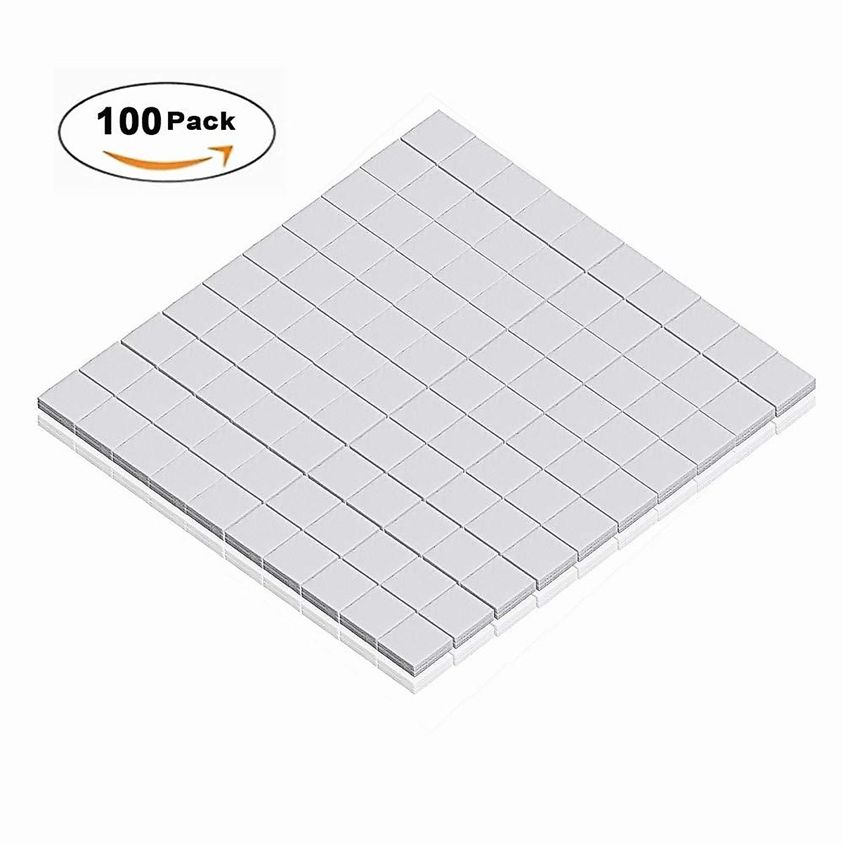 Wathai Off-White 100pcs 10x10x1mm Thermal pad For GPU CPU PS3 PS2 Heatsink Cooling Silicone Pad