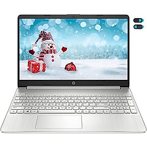 HP 2022 Notebook 15 Laptop, 15.6" HD Display, Intel Celeron N4120 Processor, 8GB DDR4 Memory, 128GB SSD, Webcam, USB Type-C, RJ-45, HDMI, Windows 11 Home,YSC Accessory, Silver