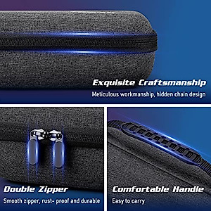 TOQIBO Protective Carrying Case for Steam Deck, Portable Travel Carrying Case Pouch Compatible with Steam Deck Console & Accessories, Hard Shell Carry Case Built-in AC Adapter Charger Storage Bag