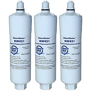 KleenWater KW431 Replacement Water Filter Compatible With Aqua-Pure AP431 - AP430SS, Set of 3
