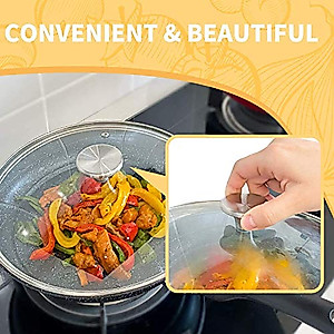 Dutch Oven Enameled Cast Iron With Stainless Steel Knob and Large Loop Handles, Round Nonstick Multi-functional Cookware Self-Basting Condensation Ridges On Lid (Red, 2-Quart)