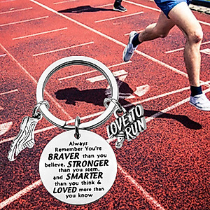 Running Keychain Runners Gift Run Keychain Runners Gifts Running Jewelry Inspiration Gifts Love to Run Charm (run keychain)
