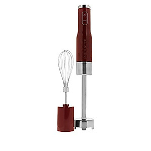 Curtis Stone Blitz Stick Immersion Hand Blender Model 644-490 Renewed , Red