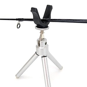 DYPASA Vertical Fishing Rod Holder Folding Ice Fishing Rod Holder Small Triangle Bracket Winter Ice Fishing Pole Fishing Tackle Fishiing Pole Tripod Stand Wall Mounted Fishing Rod Rack