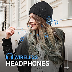 Stocking Stuffers for Men Women Bluetooth Beanie Hat with Headphones, Christmas Tech Gifts for Teen Boys Girls Teenagers Boyfriend Brother, Birthday Presents Unique Gift Idea for Men Dad Husband Him