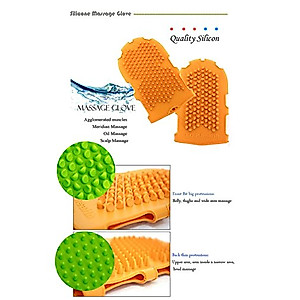 Silicone Massage Glove/cellulite Remover/increase Blood Circulation/ Brush Glove Scrub /Pink