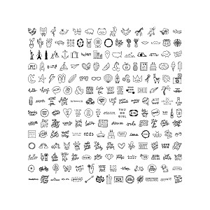 We R Memory Keepers 0633356606888 Drives Foil Quill-Icons and Words (200 Designs), Multicoloured