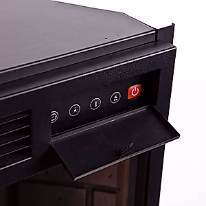 SEI Furniture 33” Widescreen Electric Firebox w/Remote Control, Black