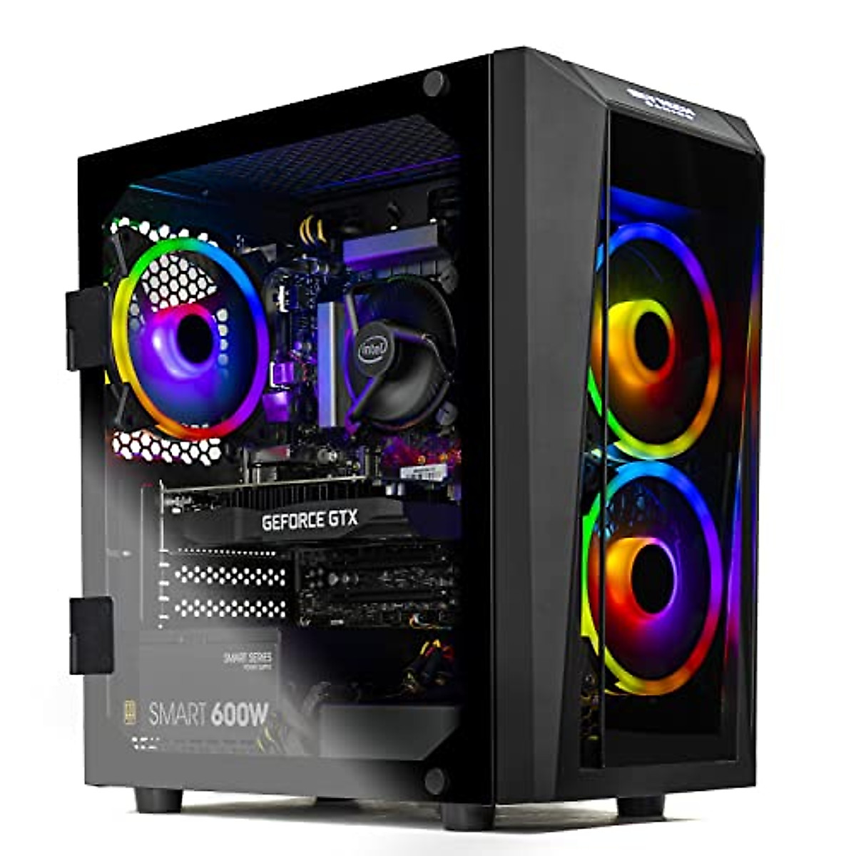 Skytech Gaming Blaze II Gaming Computer PC Desktop - Intel Core-i5 10400F 2.9GHz, GTX 1660 Super 6G, 500GB SSD, 16GB DDR4 3200, RGB, AC WiFi, Windows 10 Home 64-bit