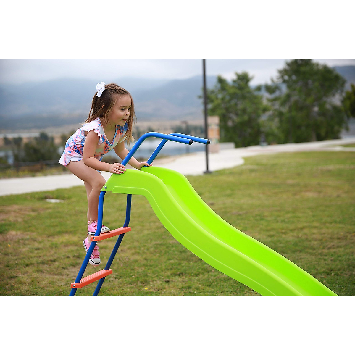 Outdoor Slide for Kids, Playground Slide, Swing Set Slide, Slide Playground, 6 Ft Slide for Swing Set, 6ft Deck Slide, Indoor/Outdoor Slide for Kids - Swingset Slide Replacement
