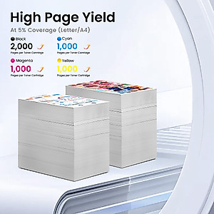 GREENBOX Remanufactured 6027 High-Yield Toner Cartridge Replacement for Xerox 6022 6027 106R02759 106R02758 106R02757 106R02756 for WorkCentre 6025 6027 Printer (1 Black 1 Cyan 1 Magenta 1 Yellow)