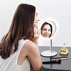 FQYYDD Illuminated Makeup Mirror Hd Makeup Mirror With Lamp Usb Charging Adjustable