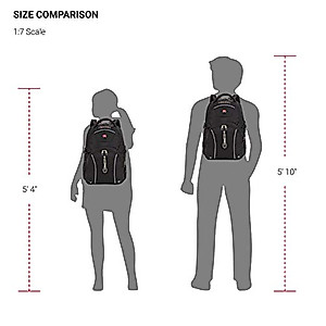 SwissGear 3258 Laptop Backpack, Black, 18.5-Inch