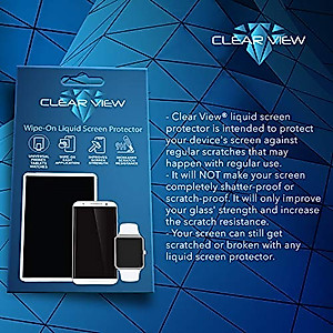 CLEARVIEW Liquid Glass Screen Protector | Covers up to 6 Devices | for All Smartphones Tablets and Watches