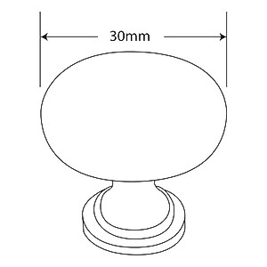 Richelieu Hardware BP9041191 Copperfield Collection 1 3/16-inch (30 mm) Copper Functional Cabinet and Drawer Mushroom Knob for Kitchen, Bathroom, and Furniture