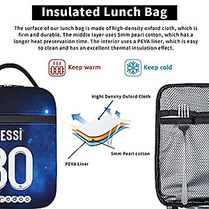 Lionel Paris Psg #30 Messi 2021 Meal Bag Insulated Lunch Bag Waterproof Reusable Lunch Box Ice Packs For Lunch Bags