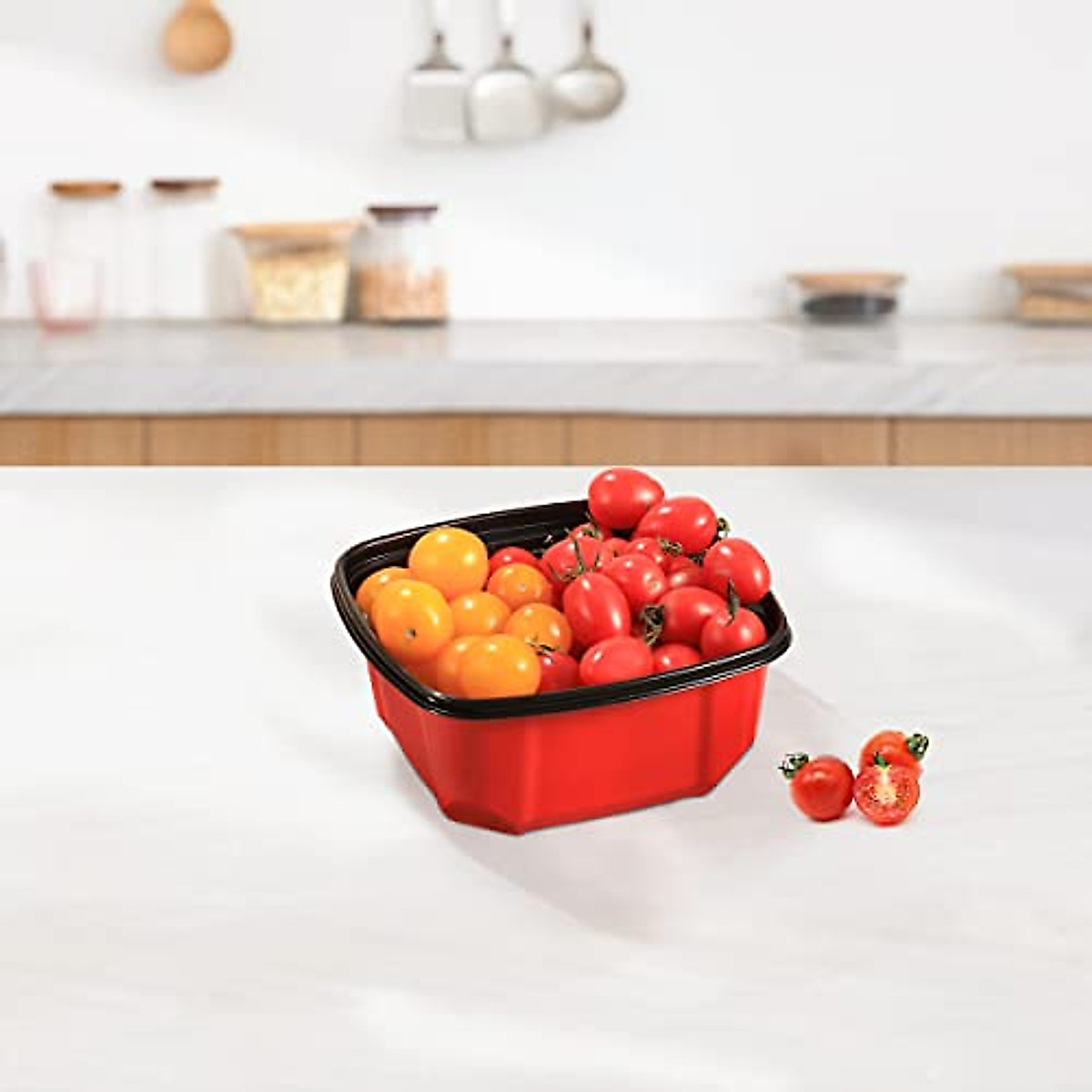 OTOR 42 Ounce Meal Prep Containers Stackable 20 Sets with Airtight Lids Food Grade Square Lunch Boxes Travel Containers BPA Free Dishwasher, Microwave, Freezer Safe