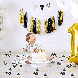 300 Pcs Greenery Baby Shower Decorations Baby Shower Confetti for Tables Sage Green Table Scatter Confetti with Eucalyptus for Wedding Birthday Baby Shower Gender Reveal Party Supplies（Green）