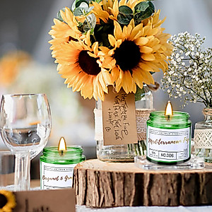 HEXMZUOA Candle Set, 6 Pack Soy Scented Candles for Home, Natural Aromatherapy Candle Gifts for Women, Long Lasting, Relaxing Orange Blossom Scent, Ideal for Any Occasion