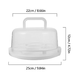 Kichvoe Portable Cheesecake Carrier Portable Cake Keeper transparent cake box plastic cake box Cake Storage Container Cake Containers Carriers Plastic Cake Containers
