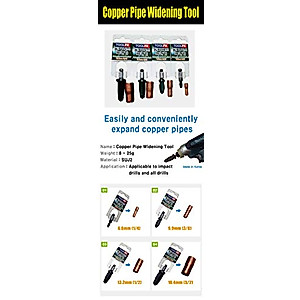 Copper Pipe Swaging Tool Bit 3/8" (9.9mm)