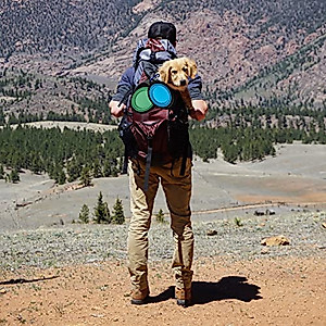 KlerRoem Collapsible Dog Travel Bowls, 2 Pack Dog Small/Large Travel Bowl Portable Foldable Pet Feeding Watering Dish for Traveling, Walking, Parking