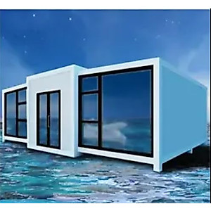 Generic Portable Prefab Tiny Home: 13x20 ft Mobile Expandable House for Versatile Use, Including Hotel, Office, Shop, and More, with Restroom Included (40x40 (Restroom Included)), MPADZ2024RR