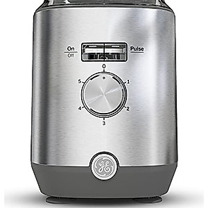 GE Blender | 5-Speed + Pulsing Option | Kitchen Essentials Blender for Shakes, Smoothies & More | Large 64 oz Tritan Jar, 7-9 Servings per Batch | Stainless Steel Blades & Exterior Finish | 1000 Watts