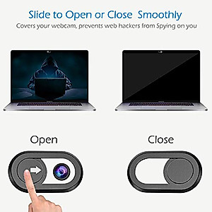 CloudValley Webcam Cover 3-Pack, 2020 Updated Laptop Camera Cover Slide, Horizontal Slide, Webcam Covers for MacBook Pro, MacBook Air, Laptop, iMac, iPad