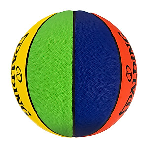 Spalding Rookie Gear Youth Multi Color Indoor-Outdoor Basketball 27.5"