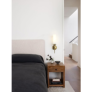 PERMO Vintage Wall Sconce Antique Single Sconces Lighting Fixture with 2.8" Cylindrical Shade Milk Glass Sconces for Bathroom Living Room