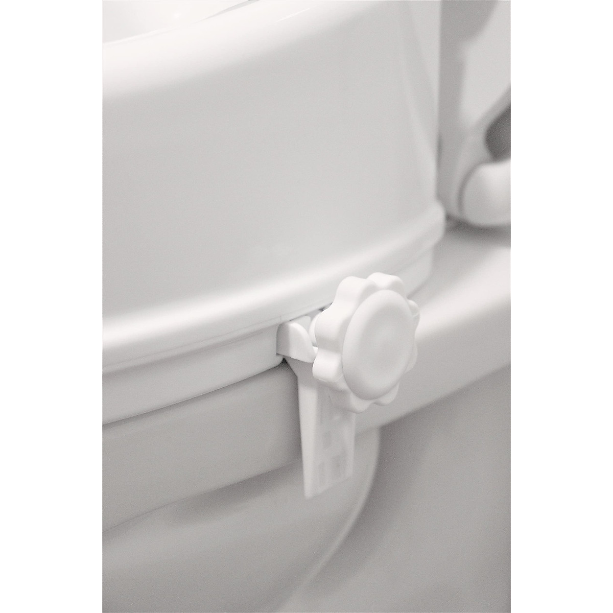 Pepe - Raised Toilet Seat for Seniors 4 inch, Toilet Seat Risers for Seniors, Raised Toilet Seat with Lid, Handicap Toilet Seat Riser, Elevated Toilet Seat for Elderly, High Toilet Seats for Seniors