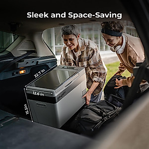 BougeRV 12 Volt Refrigerator 12V Car Fridge 30 Quart Portable Freezer Compressor Cooler -7℉~50℉ Compressor Freezer, 12/24V DC 110~240 Volt AC, for Truck RV SUV