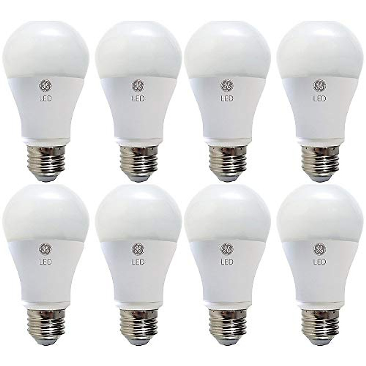 GE Lighting LED A19 Light Bulb with Medium Base, 9-Watt, Soft White, 8-Pack, Non-dimmable