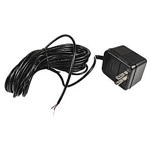 HQRP 24V AC Adapter Transformer Works with All Versions of Ring Doorbell, Nest Ecobee Sensi Honeywell Thermostat C-Wire, 25ft Cable