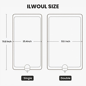 ILWOUL Heated Mattress Pad, Machine Washable, Auto 15 Hours Shut Off, 5 Heating Setting, Radiation Blocking, Tencel Material, Bed Warmer with Single Controller, UL Listed (Single)