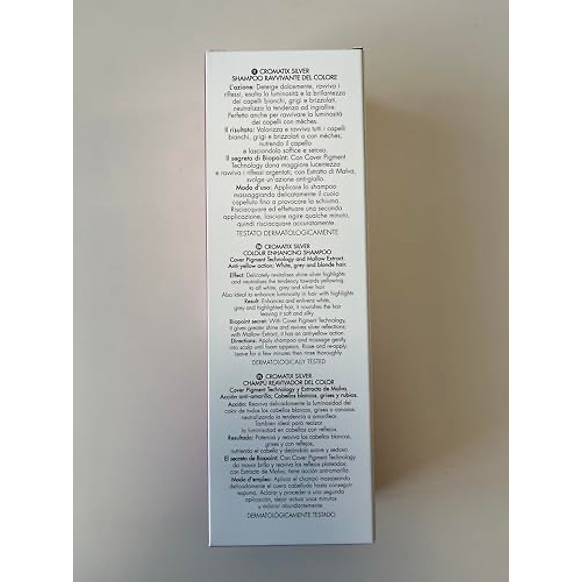 BIOPOINT Cromatix Reviving Silver Shampoo, Purple Shampoo for Blonde Hair, Blue No Yellow Toner for Bleached and Grey Hair - Shampoo Antigiallo per Capelli Biondi