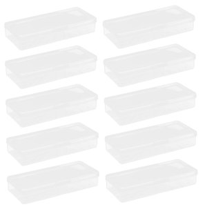 10pcs Boxes Blade Case Razor Disposable Storage Container Storage Case Blade Disposal Organiser Blade Disposal Bucket Earring Razors Junk Box Fishing Gear Plastic