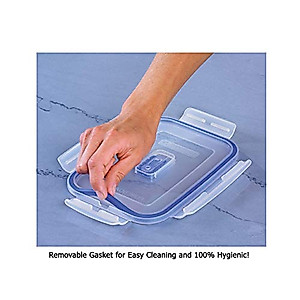 Luminarc Pure Box Active Glass Food Storage Container with Sliding Vent Lid (Rect. 8.3 Cups / 2L)