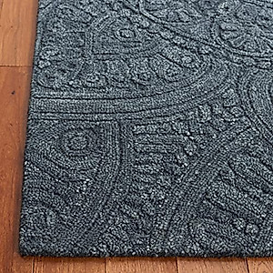 Safavieh Marquee Collection 8' x 10' Dark Grey MRQ301F Handmade Contemporary Medallion Wool Area Rug