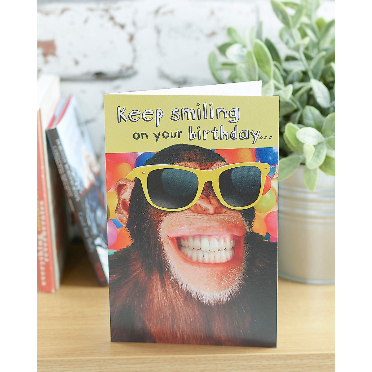 Birthday Card for Men - Funny Birthday Card for Him - Monkey Birthday Card