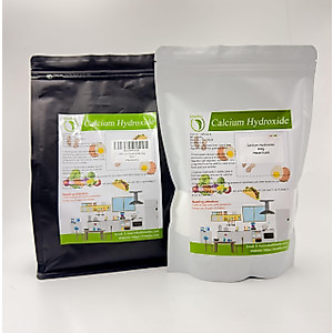 LimeFav Food Grade Calcium Hydroxide,Slaked Lime, CAS NO.: 1305-62-0(1kg/35.2oz)