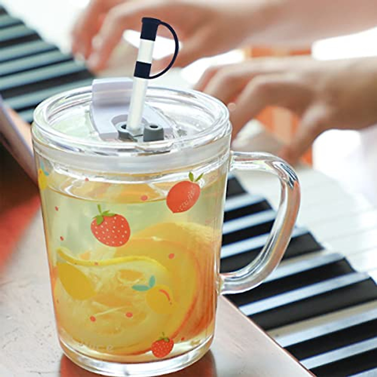 JpGdn 24pcs/pack 10mm Silicone Straw Tips Covers Cap Topper Black for 9-10mm Big large Wide Reusable or Stainless steel Straw or Stanley Cups Food Grade Dust-Proof Straw Plugs Home Kitchen Accessories