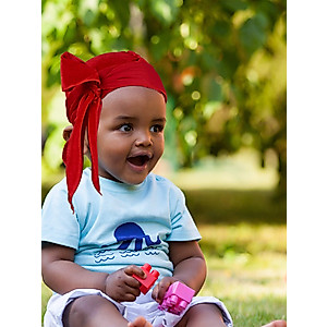 8 Pieces Velvet Baby Durags Kids Durag Caps 360 Wave Wide Strap Headwraps Long Tail Turban Beanies for Boys Girls