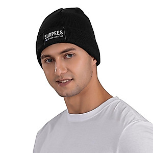 Burpees People Like This,Cuffed Beanie for Men Women Knit Skull Cap Warm Stocking Hats Black